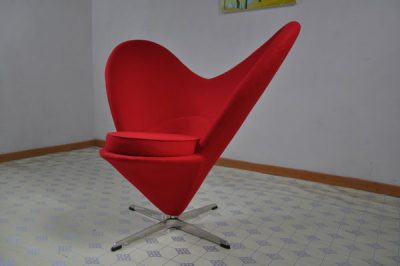 Famous design heart cone chair modern verner fabric leisure chair sweet ...