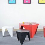 Modern Isamu Noguchi geometric chair stool prismatic Kido chair ...