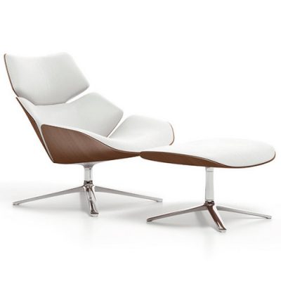 Scandinavian design laminated plywood shell leisure style recliner ...