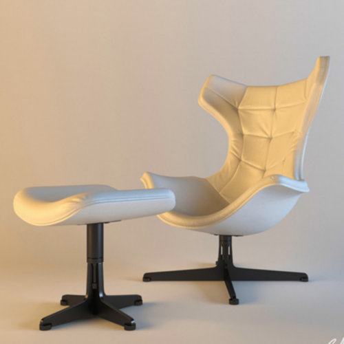 Modern wing back high back imola chair with relax replica boconcept ...